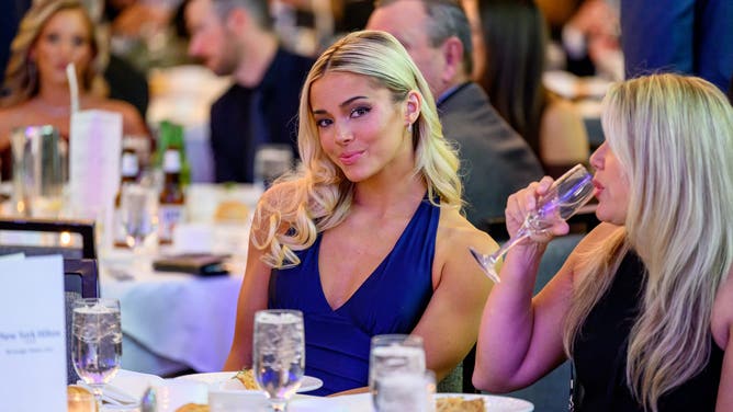 Livvy Dunne’s Shoeless Golf Swing At TGL Event Gets Social Media ...